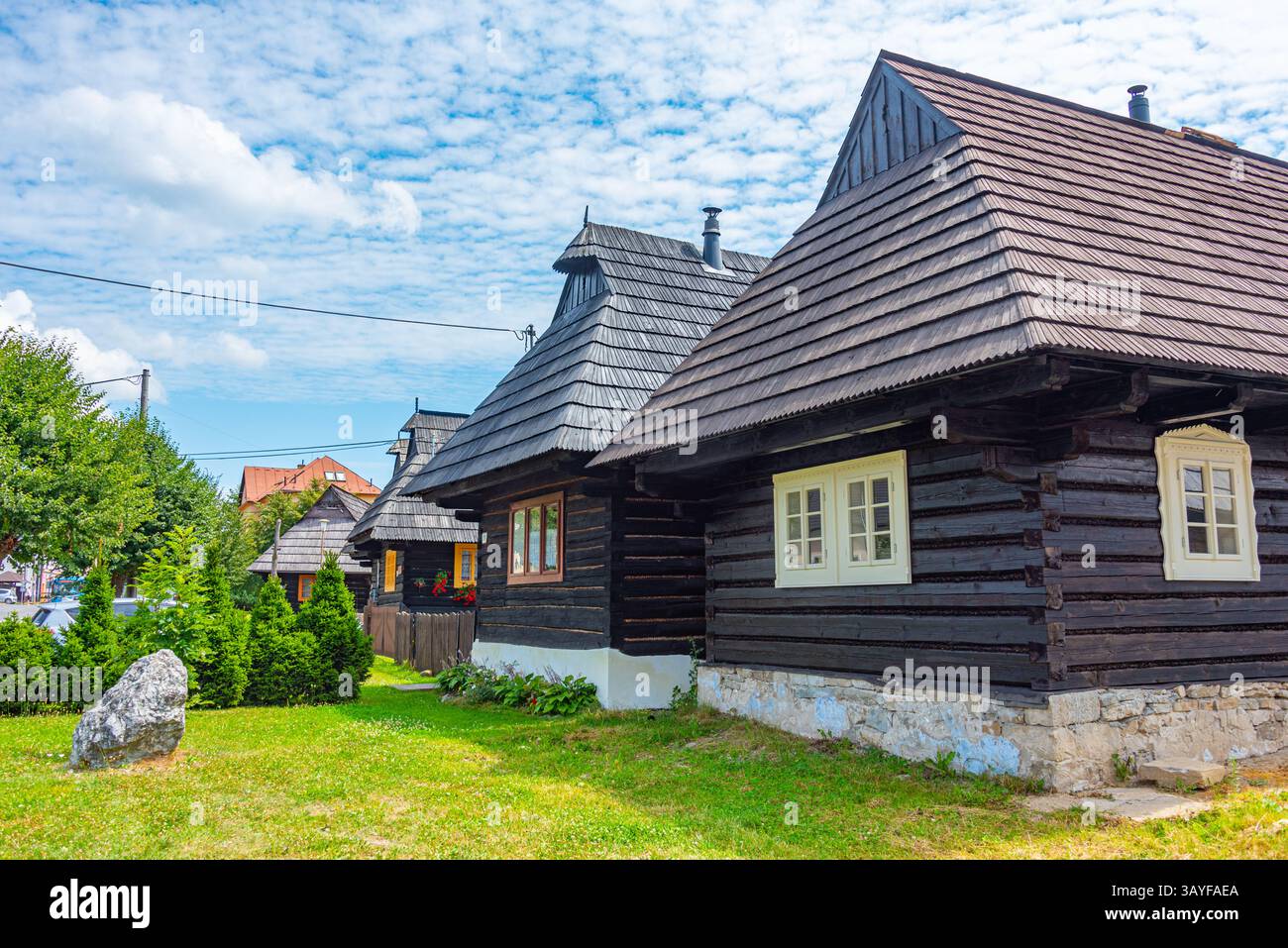 Traditional folk architecture in Podbiel, Slovakia.IMAGE Stock Photo ...
