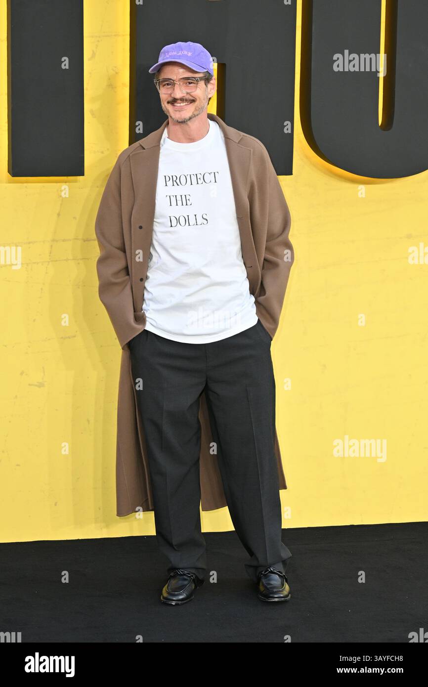 London, UK. 22nd Apr, 2025. Pedro Pascal at European Premiere of ...