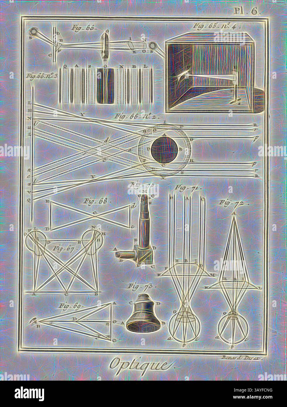 A collection of intricate scientific instruments and diagrams ...