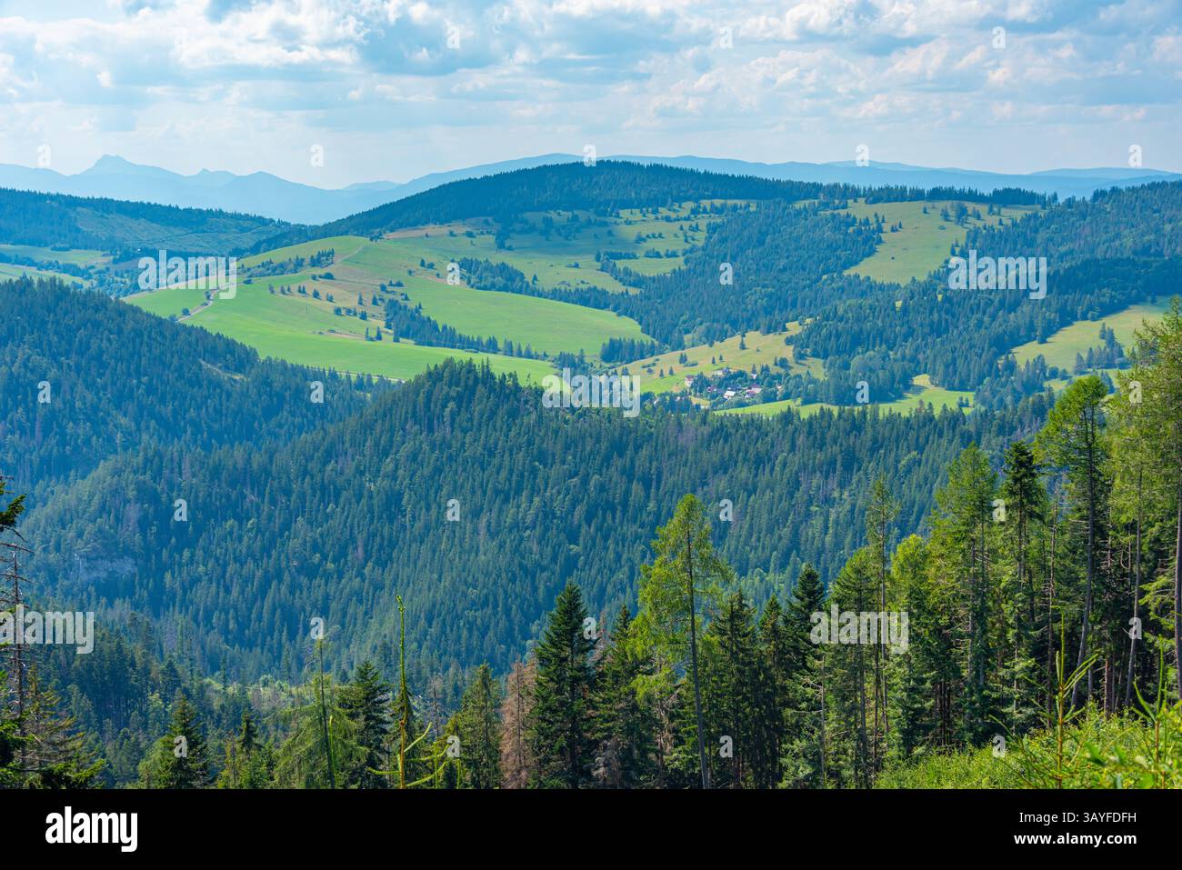 Panorama view of Liptov countryside in Slovakia.IMAGE Stock Photo - Alamy