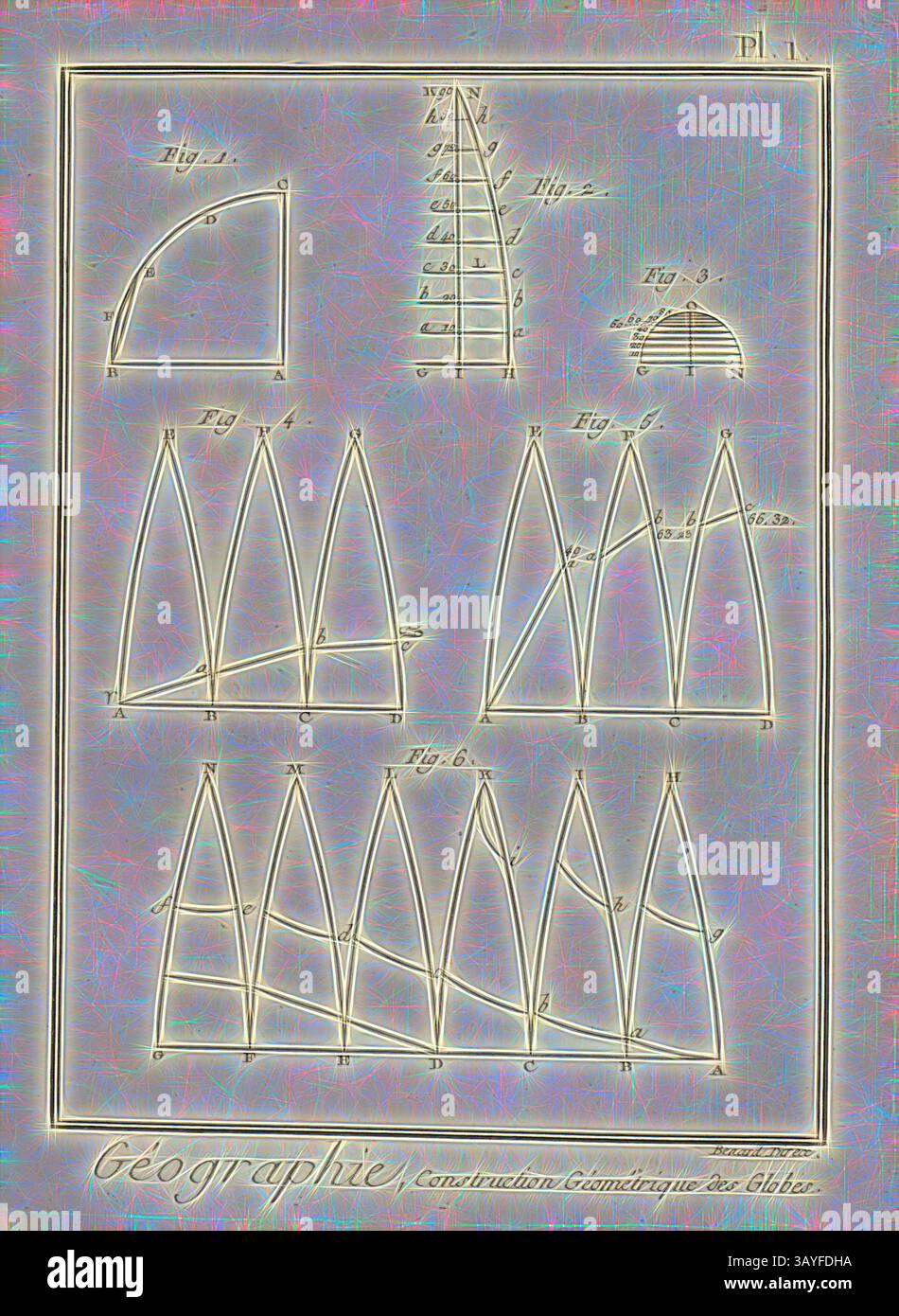 A collection of geometric diagrams illustrating various forms and ...