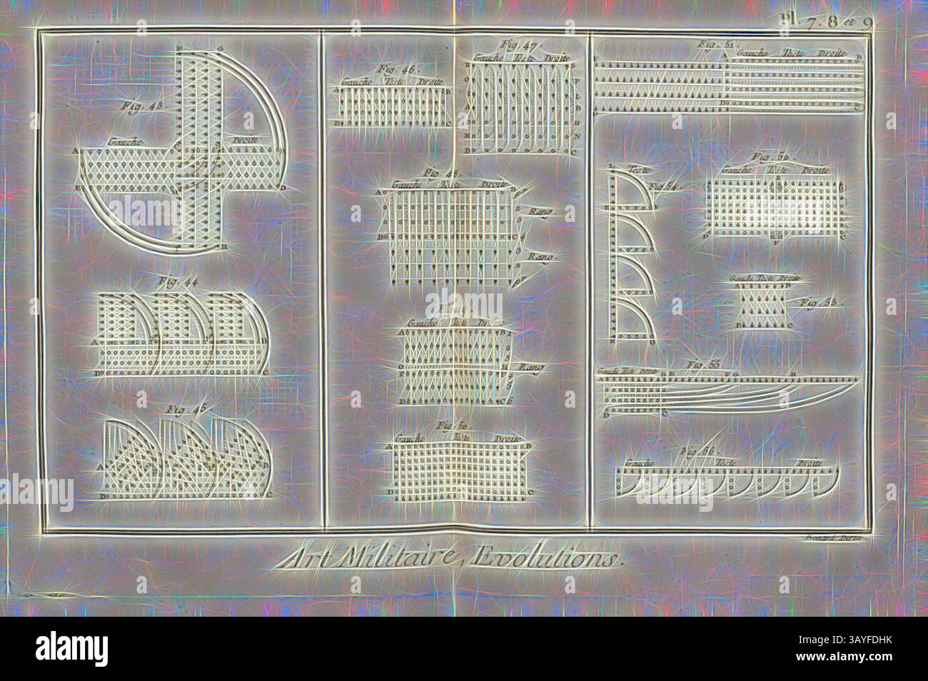 A collection of detailed diagrams illustrating various military ...