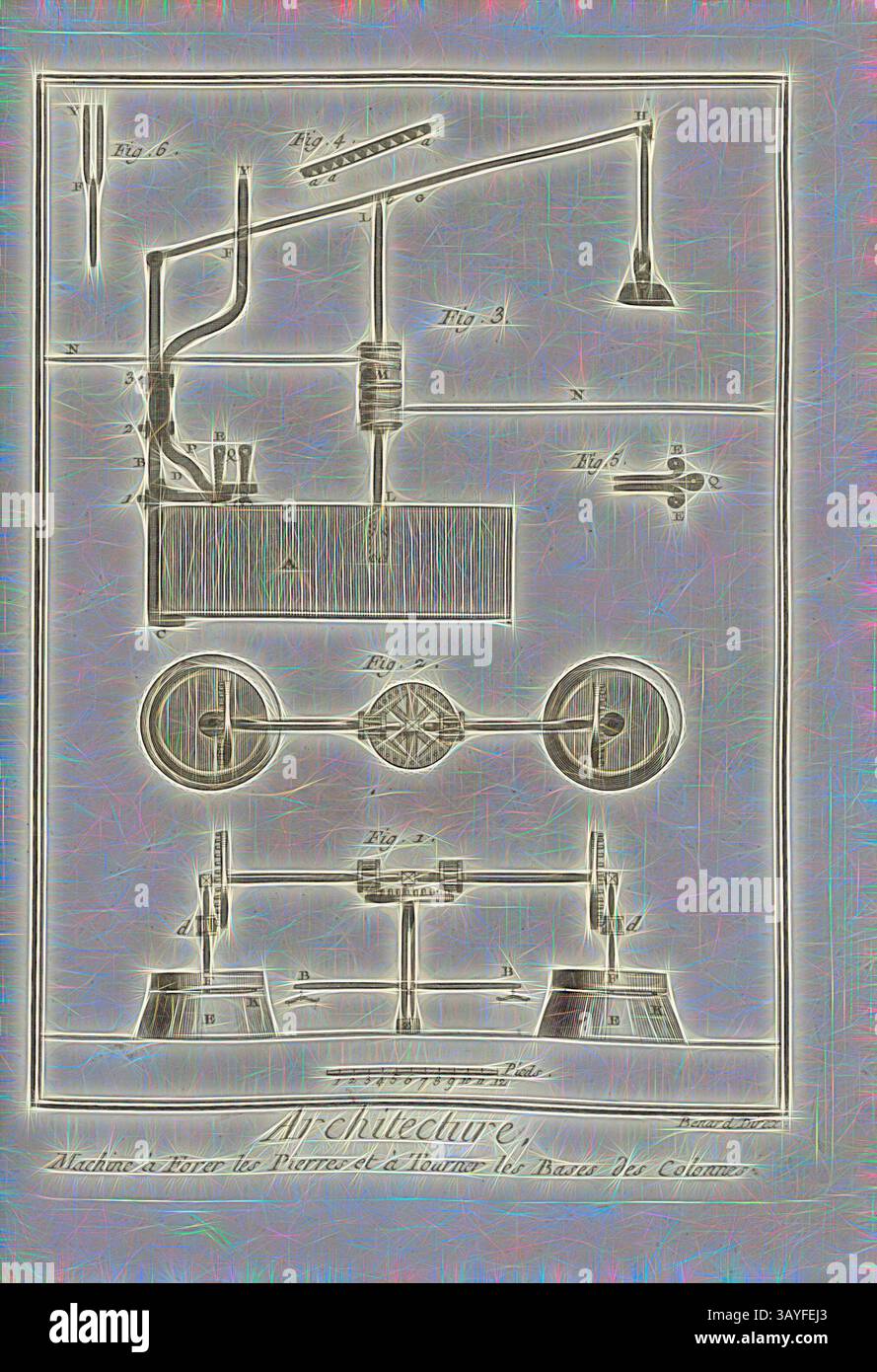 A detailed illustration showcasing various architectural mechanisms ...
