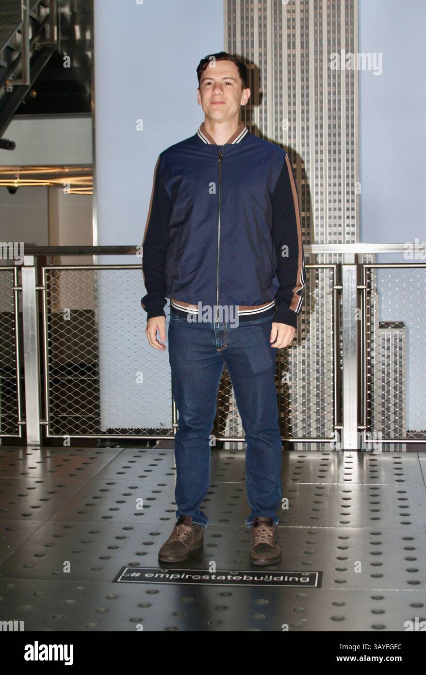 April 22, 2025, New York City, New York: (new) guaynaa visit the empire ...