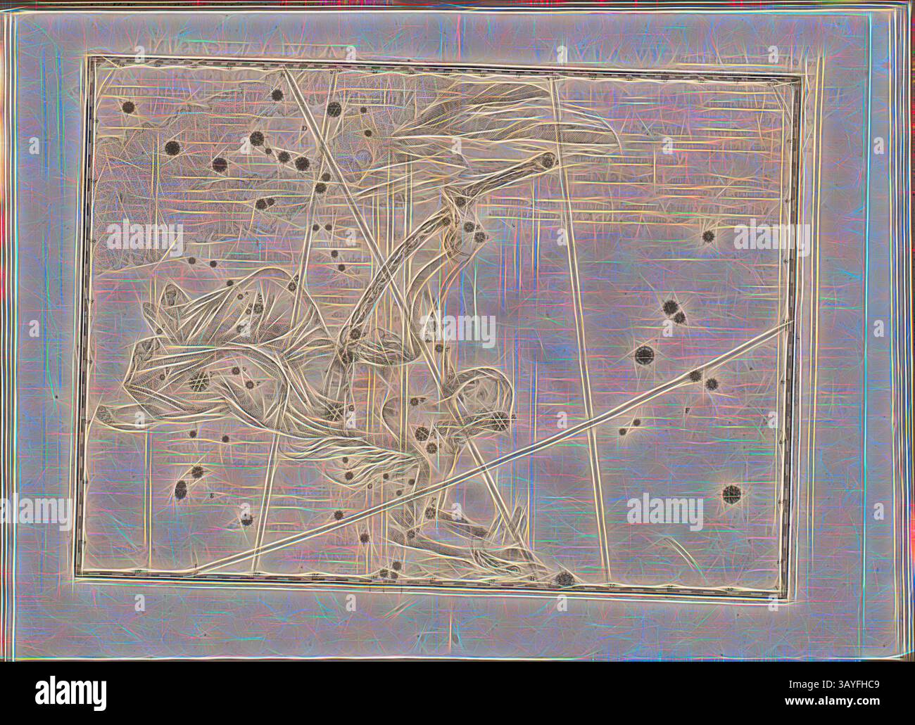 An abstract representation featuring flowing fabric entangled with ...