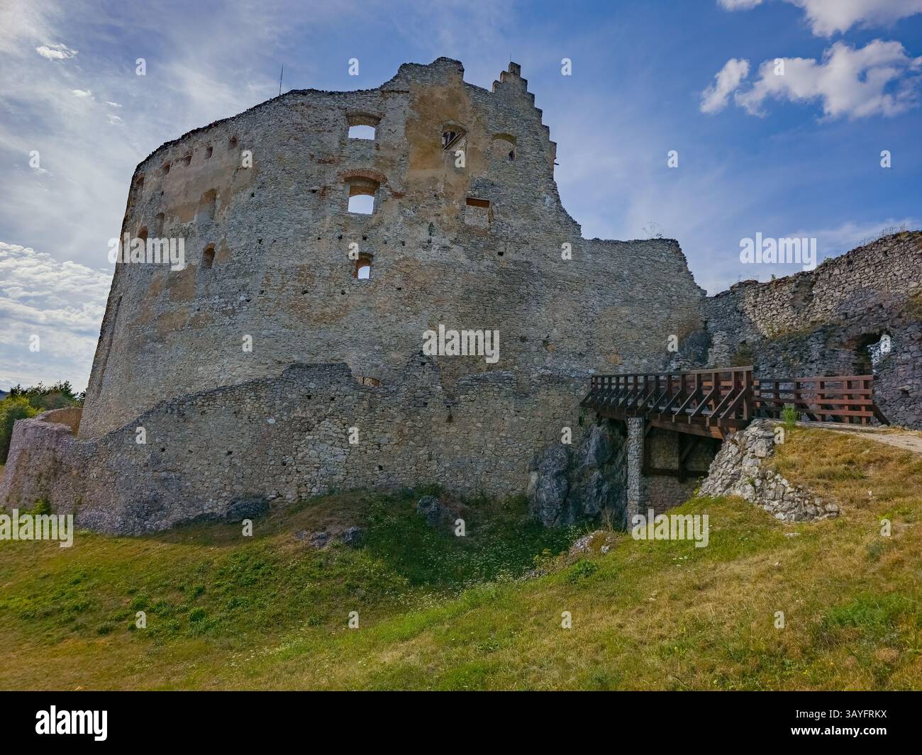 Panorama view of Topolcany castle in Slovakia.IMAGE Stock Photo - Alamy