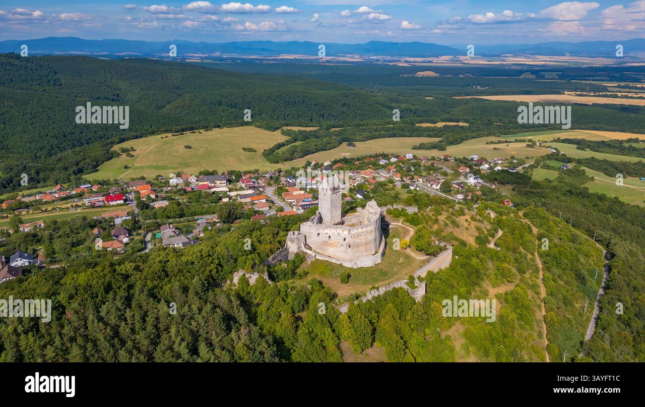 Panorama view of Topolcany castle in Slovakia.IMAGE Stock Photo - Alamy