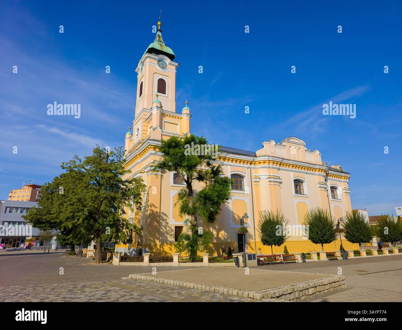 Church of the Assumption of virgin mary in Topolcany, Slovakia.IMAGE ...