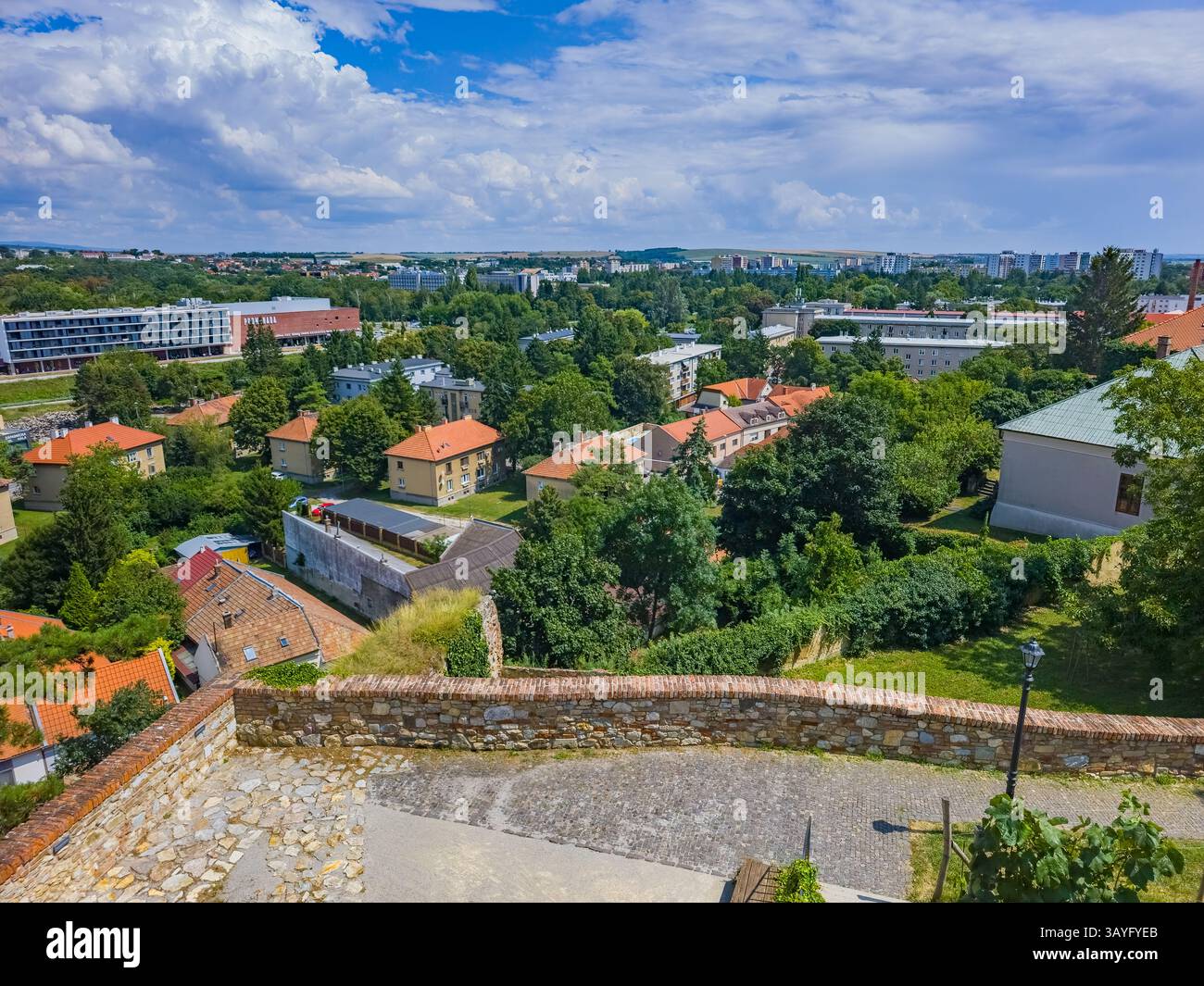 Panorama view of the city center of Nitra, Slovakia.IMAGE Stock Photo ...