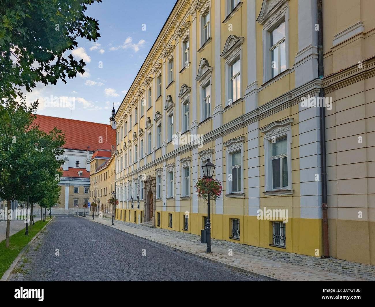 Historical houses in the old town of Trnava, Slovakia.IMAGE Stock Photo ...