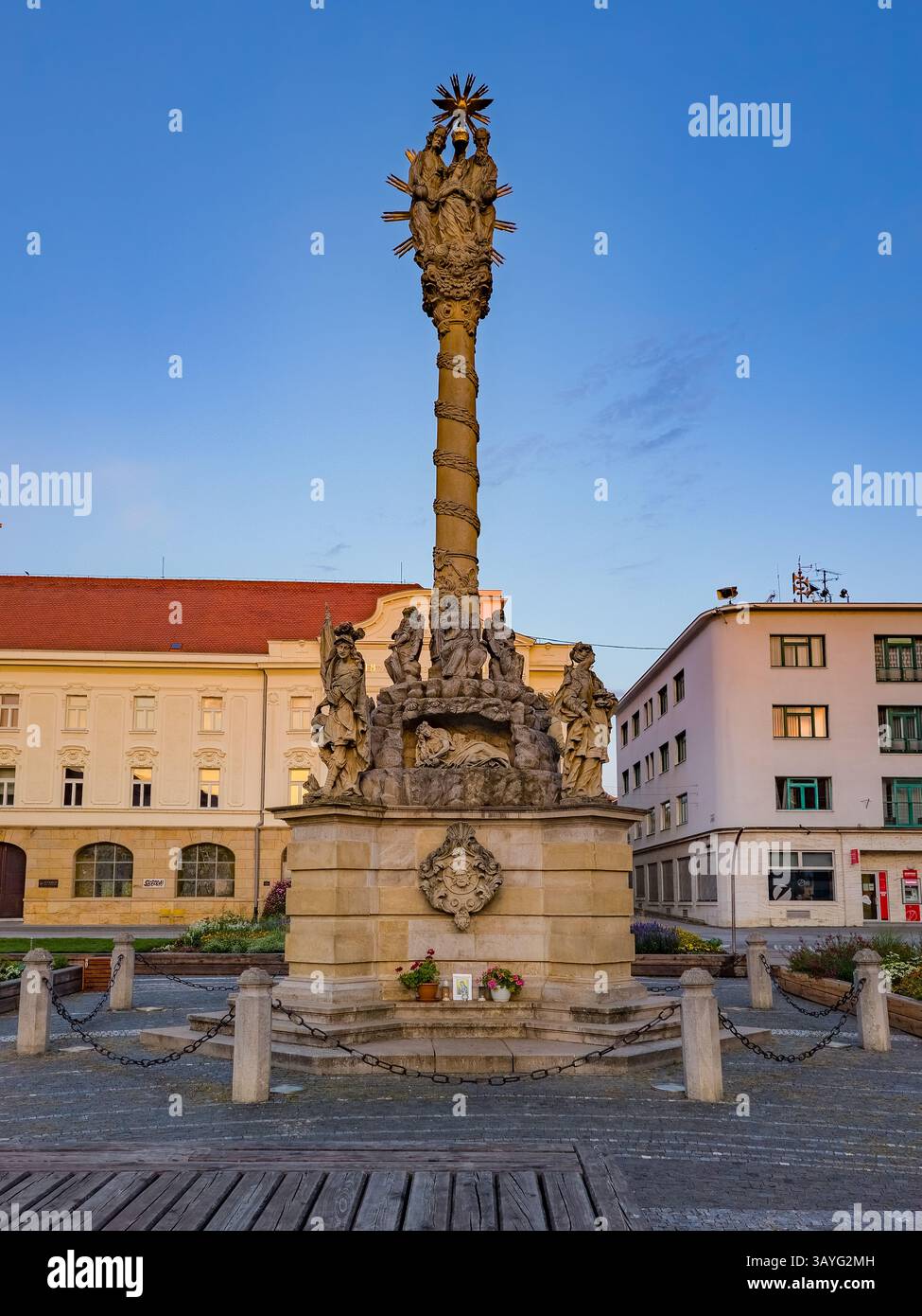 Holy trinity column in Trnava, Slovakia.IMAGE Stock Photo - Alamy