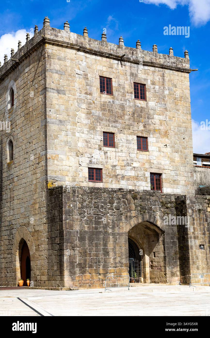 View of the Medieval Tower built in the 15th century in the historic ...