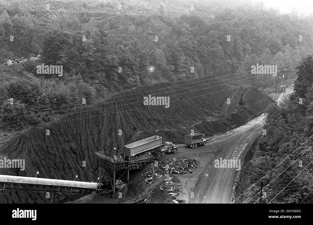 Coal Mine and miners in Tazewell, which is in the Southwest corner of ...
