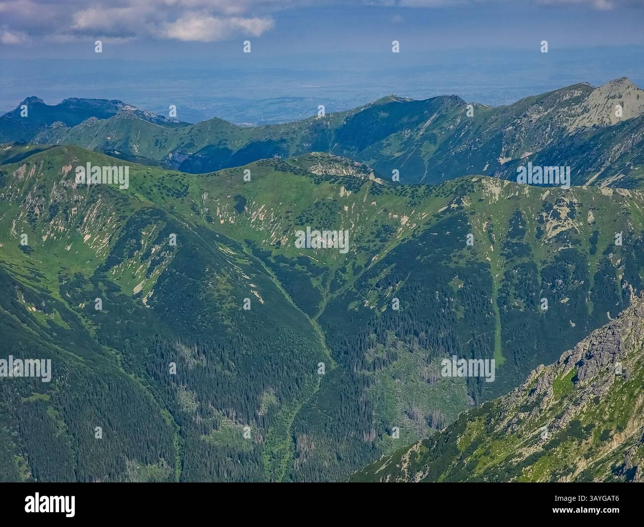 Koprova Dolina viewed from Krivan peak in Slovakia.IMAGE Stock Photo ...