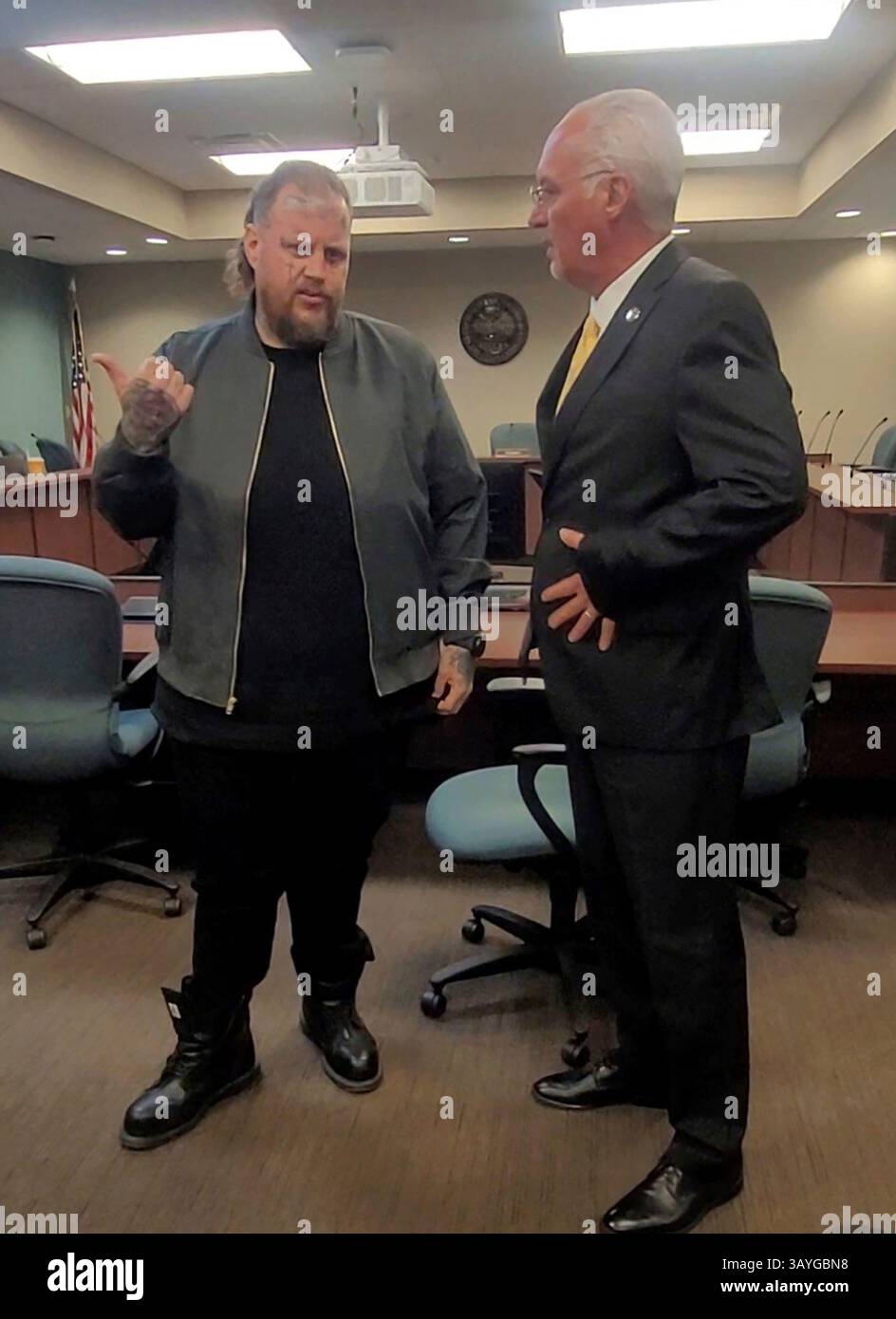 Davidson County Sheriff's Office shows singer Jelly Roll with Nashville ...