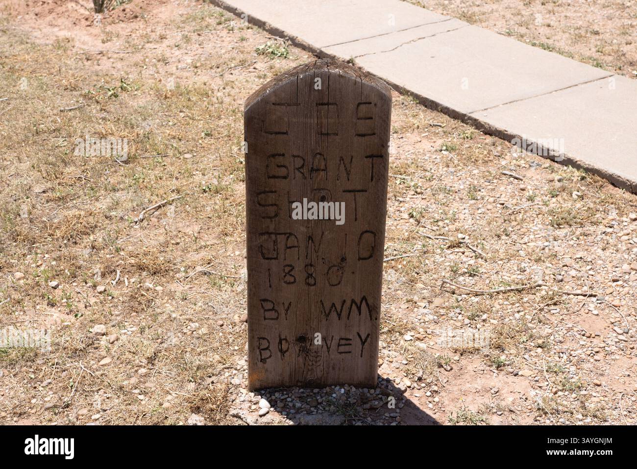 Grave of Joe Grant shot dead by William Bonney Stock Photo - Alamy