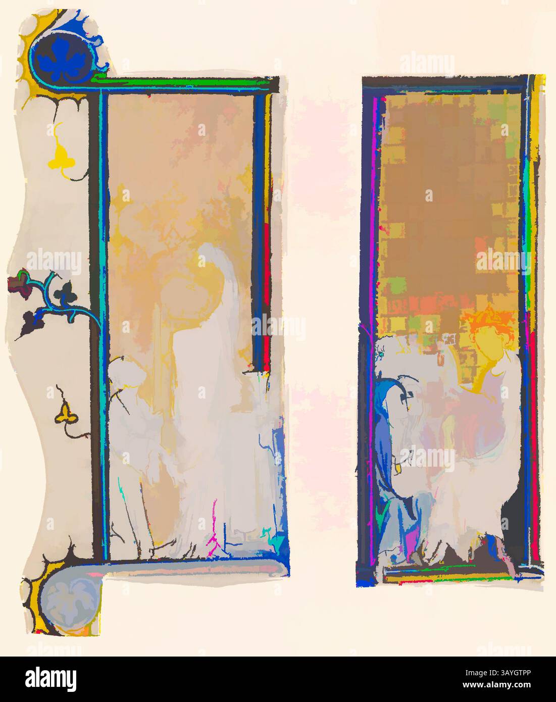 Abstract figures in ethereal poses hi-res stock photography and images ...