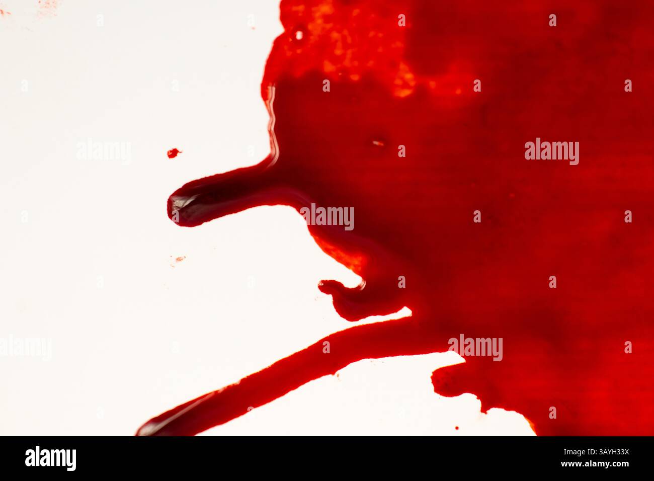 Creepy bloody background.Criminal blood wallpaper.Red Splatter on White ...