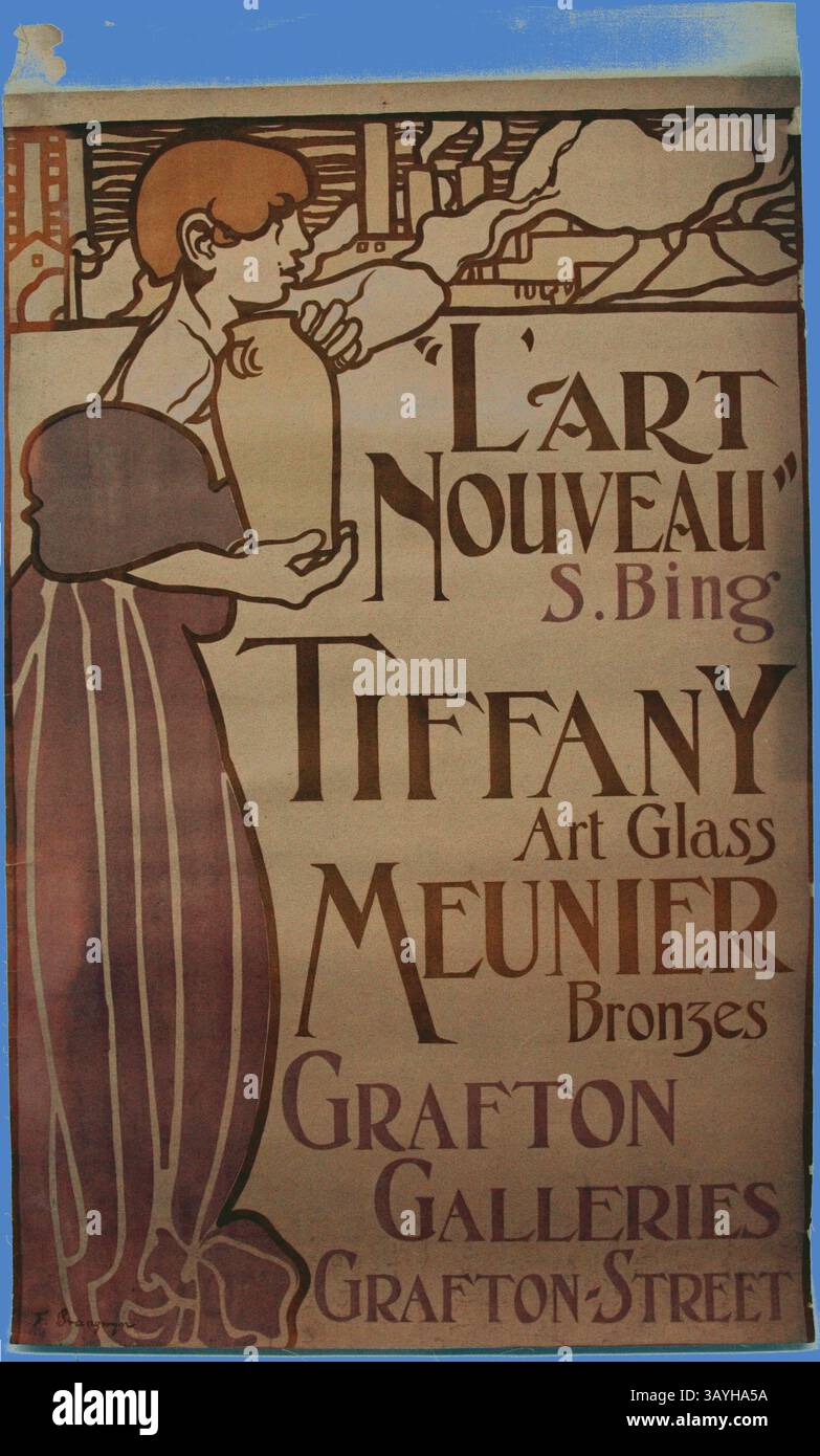 An elegant advertisement featuring a woman in flowing attire, promoting ...