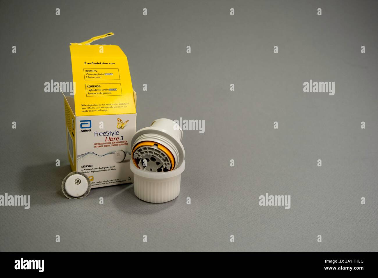 Lafayette, Oregon / United States- April 14 2025: FreeStyle Libre 3 ...