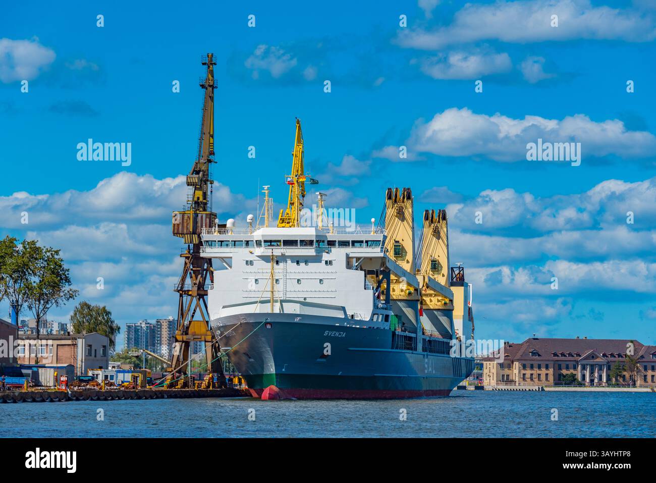 Commercial vessels in port of Gdansk, Poland.IMAGE Stock Photo - Alamy