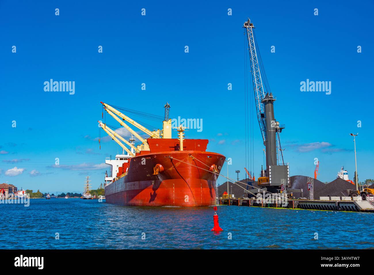 Commercial vessels in port of Gdansk, Poland.IMAGE Stock Photo - Alamy