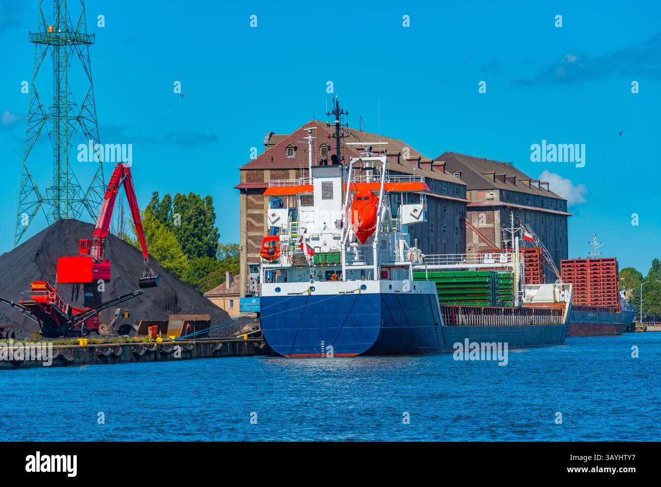 Commercial vessels in port of Gdansk, Poland.IMAGE Stock Photo - Alamy