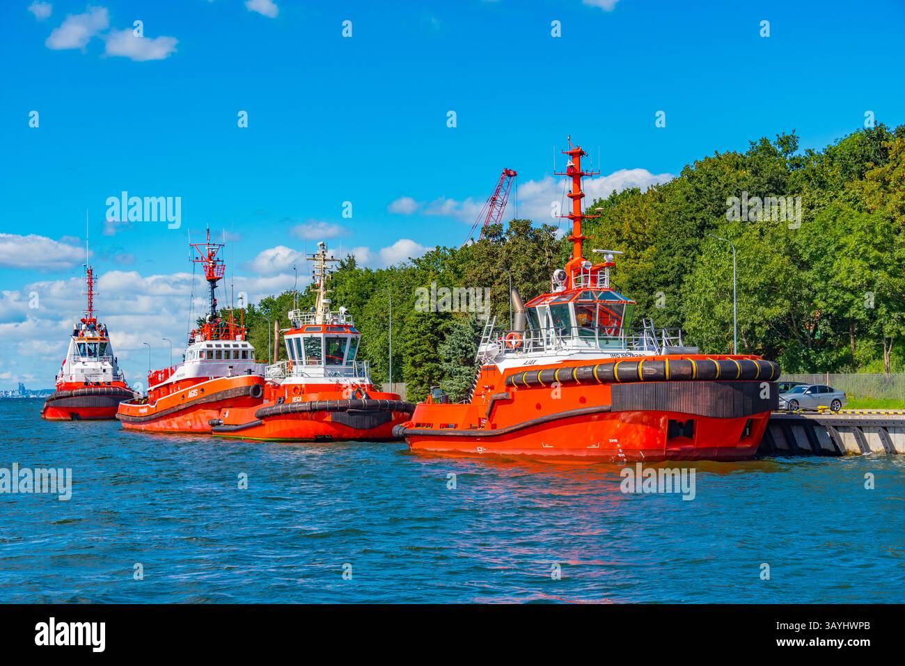 Commercial vessels in port of Gdansk, Poland.IMAGE Stock Photo - Alamy