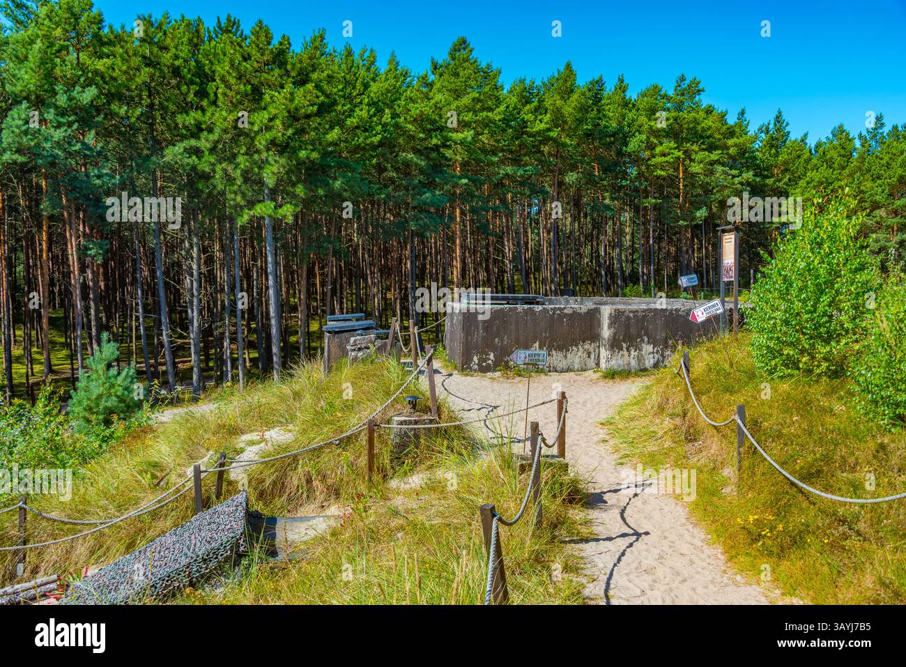 Bunkry Bluchera military installation in Polish town Ustka Stock Photo ...