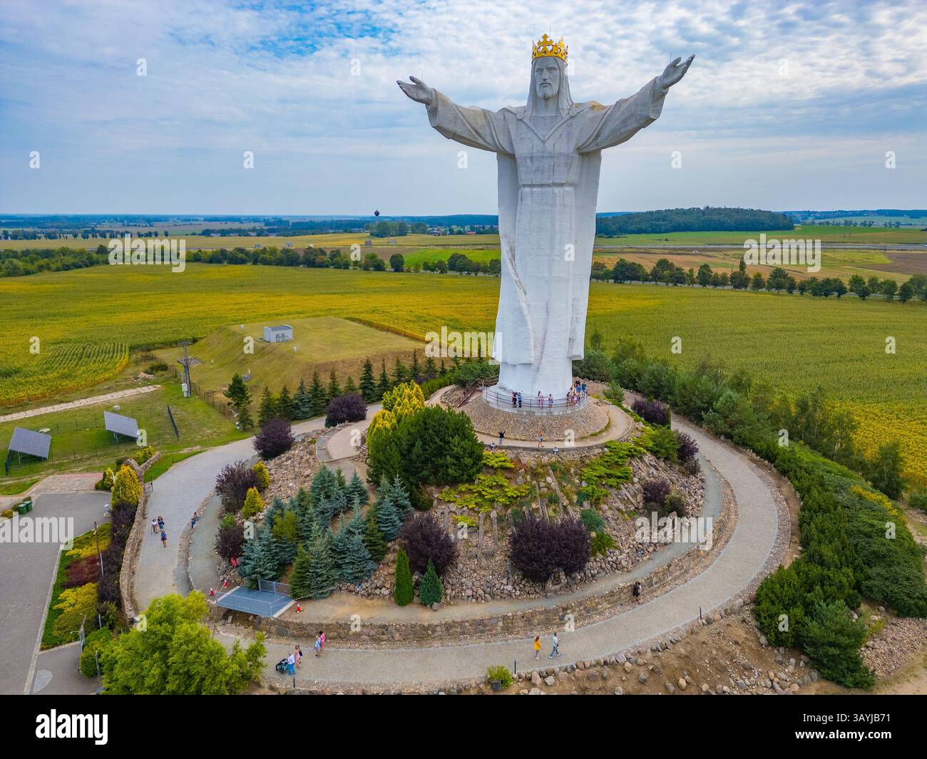 Statue of Christ the King in Swiebodzin, Poland.IMAGE Stock Photo - Alamy