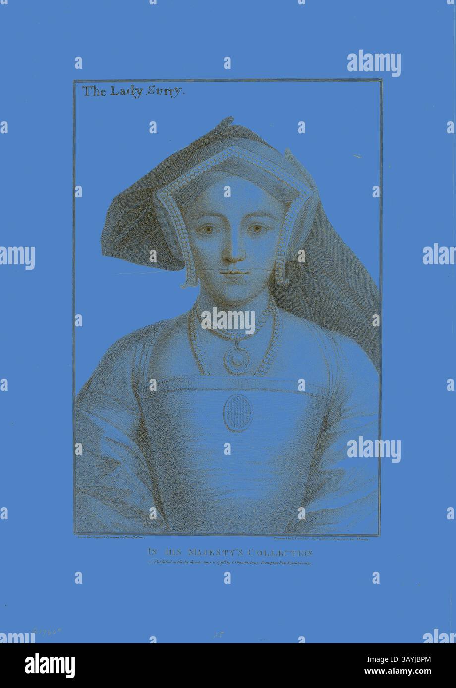 A portrait of a woman from the Tudor period, characterized by her ...