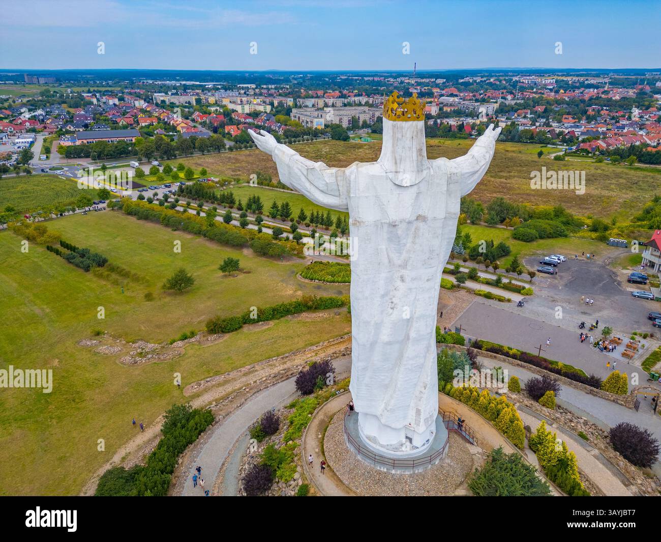 Statue of Christ the King in Swiebodzin, Poland.IMAGE Stock Photo - Alamy