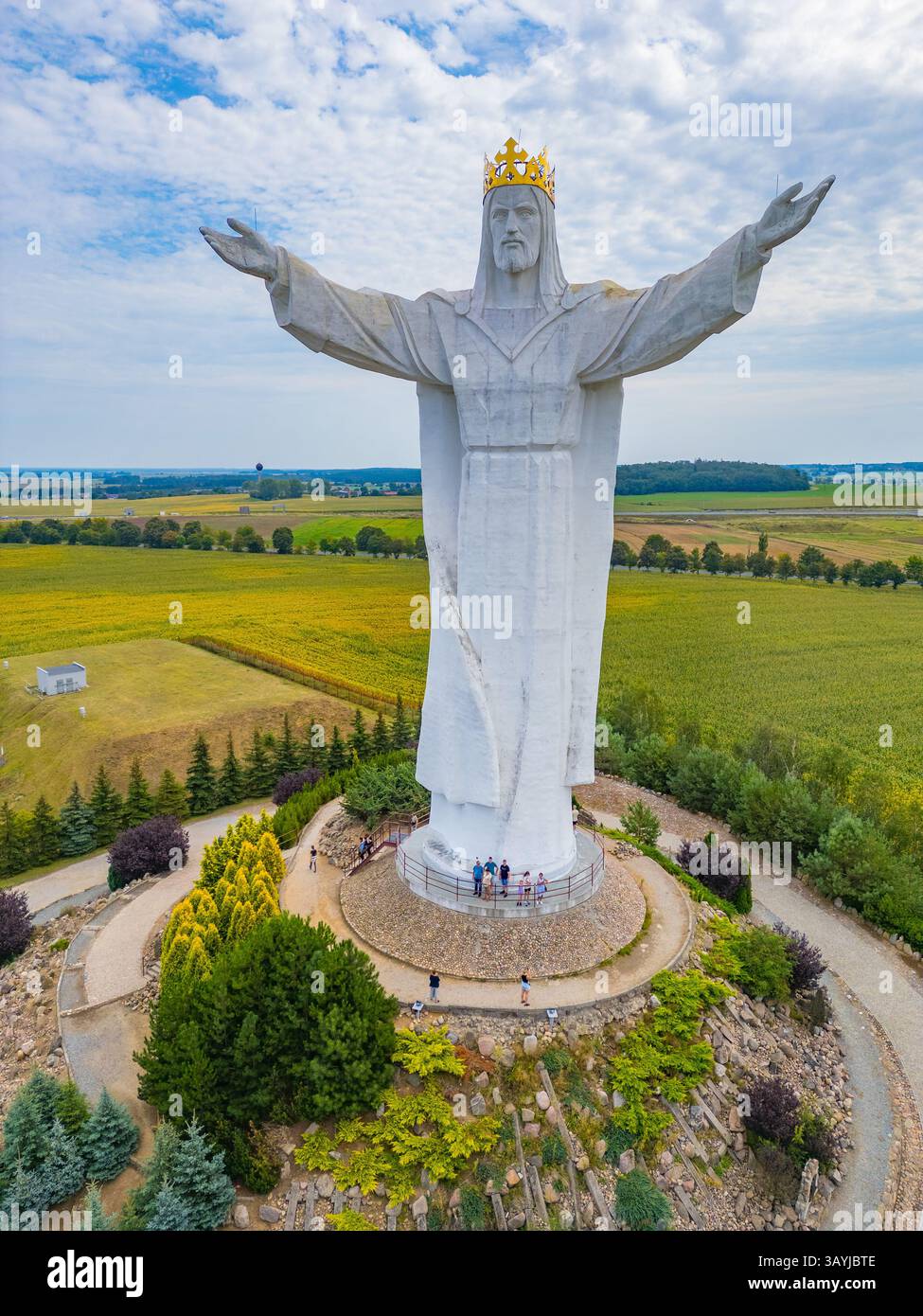 Statue of Christ the King in Swiebodzin, Poland.IMAGE Stock Photo - Alamy