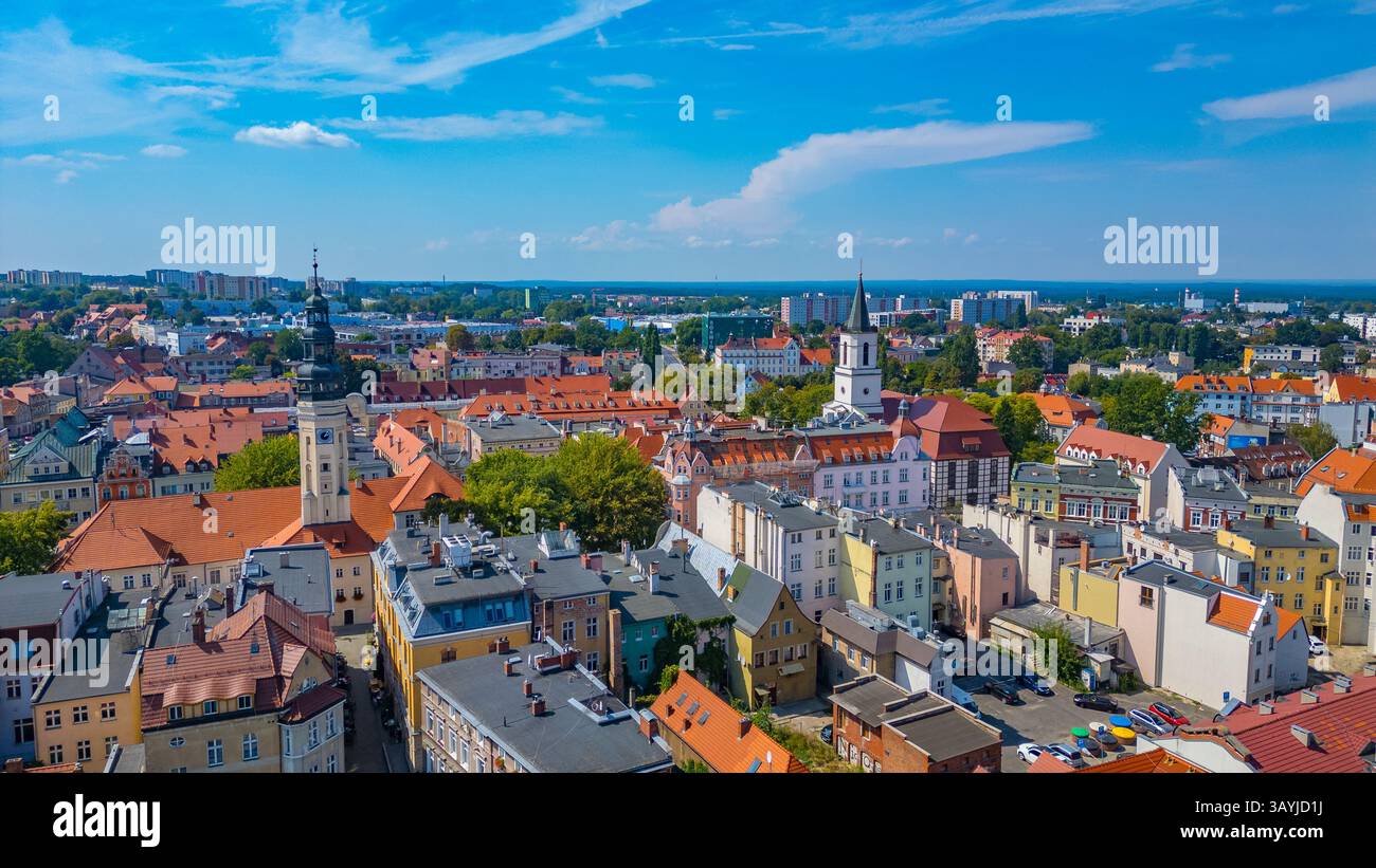 Panorama view of Zielona Gora in Poland.IMAGE Stock Photo - Alamy