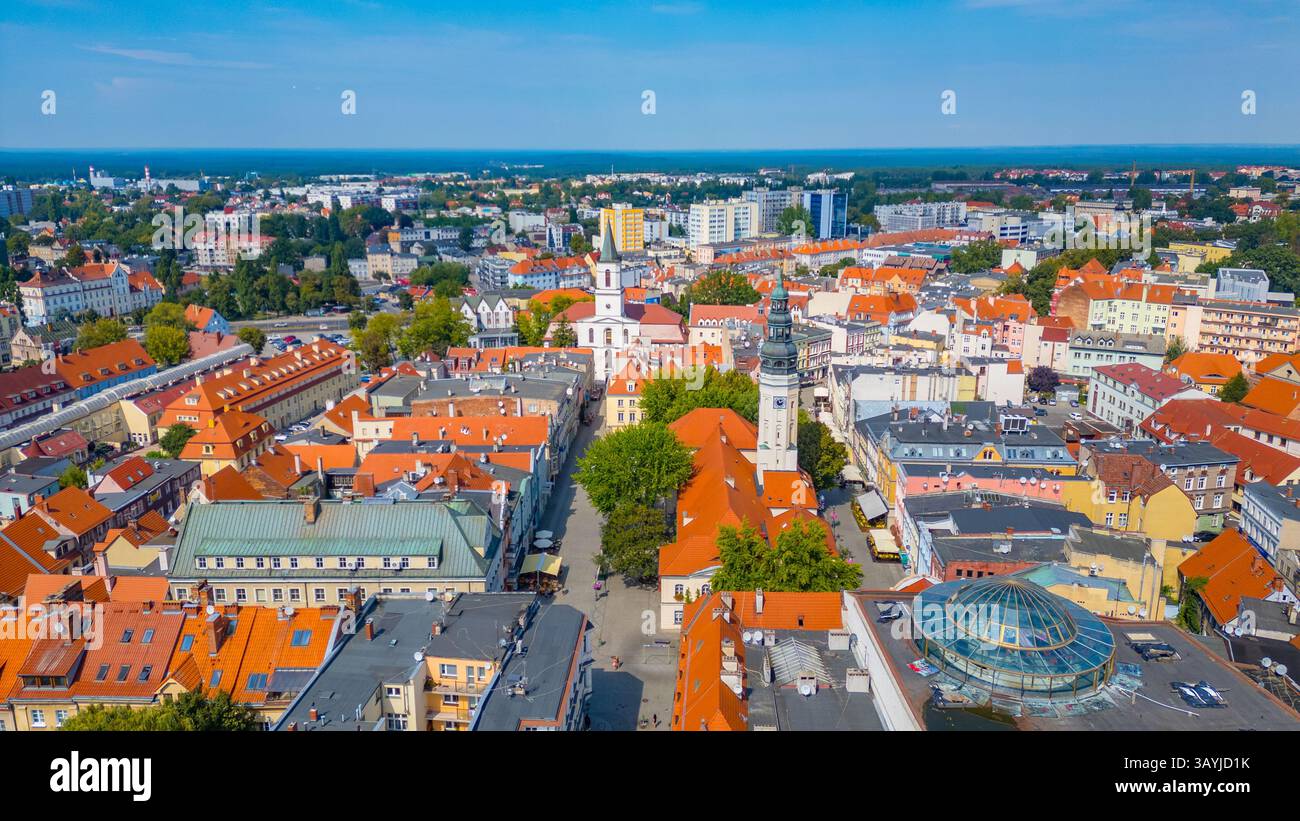 Panorama view of Zielona Gora in Poland.IMAGE Stock Photo - Alamy