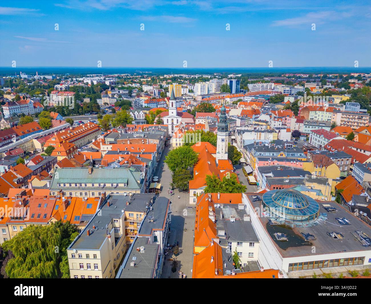 Panorama view of Zielona Gora in Poland.IMAGE Stock Photo - Alamy