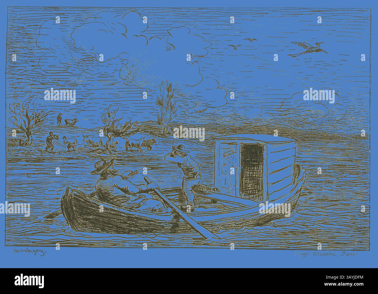 Small riverside under trees hi-res stock photography and images - Alamy