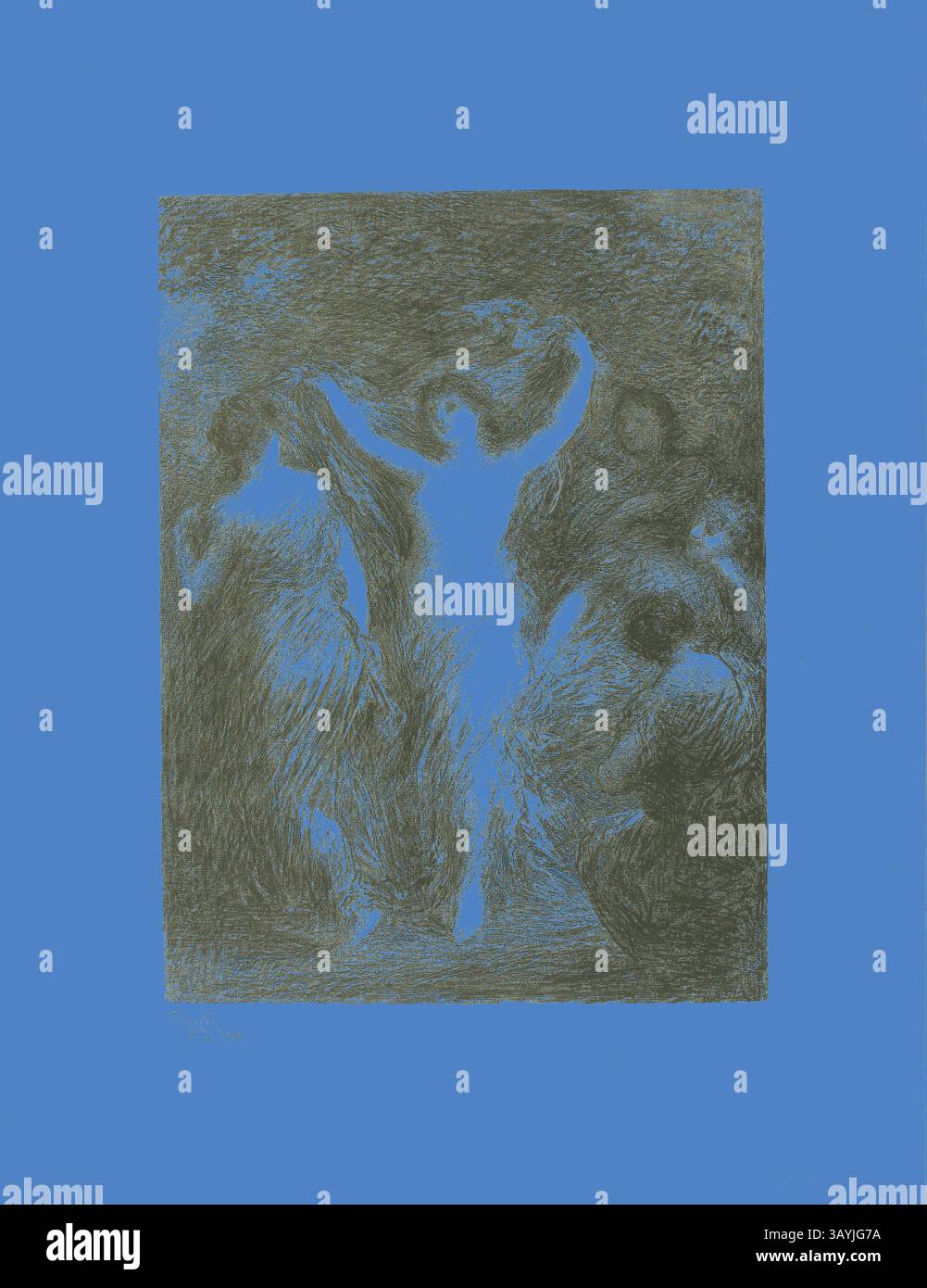 Three ethereal figures dance gracefully, their forms blending into a ...