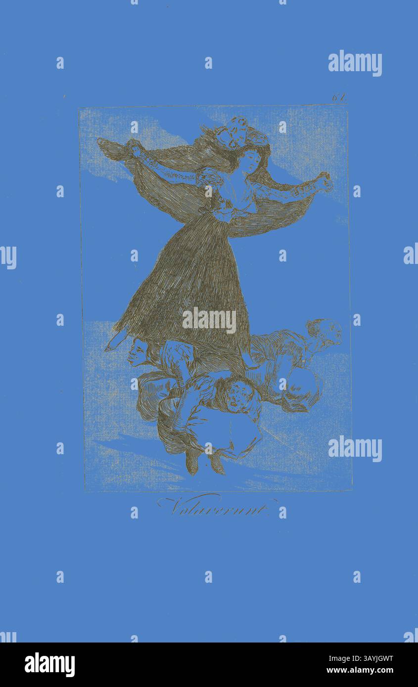 A dramatic figure adorned in flowing garments appears to soar above the ...