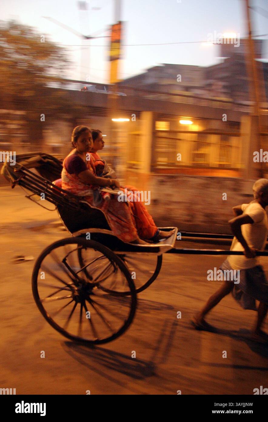 Scenes of daily life in Calcutta city, the capital of the state of West ...