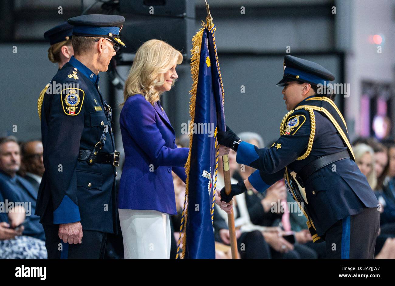 Surrey, Canada. 22nd Apr, 2025. Lieutenant Governor of BC, Honourable ...