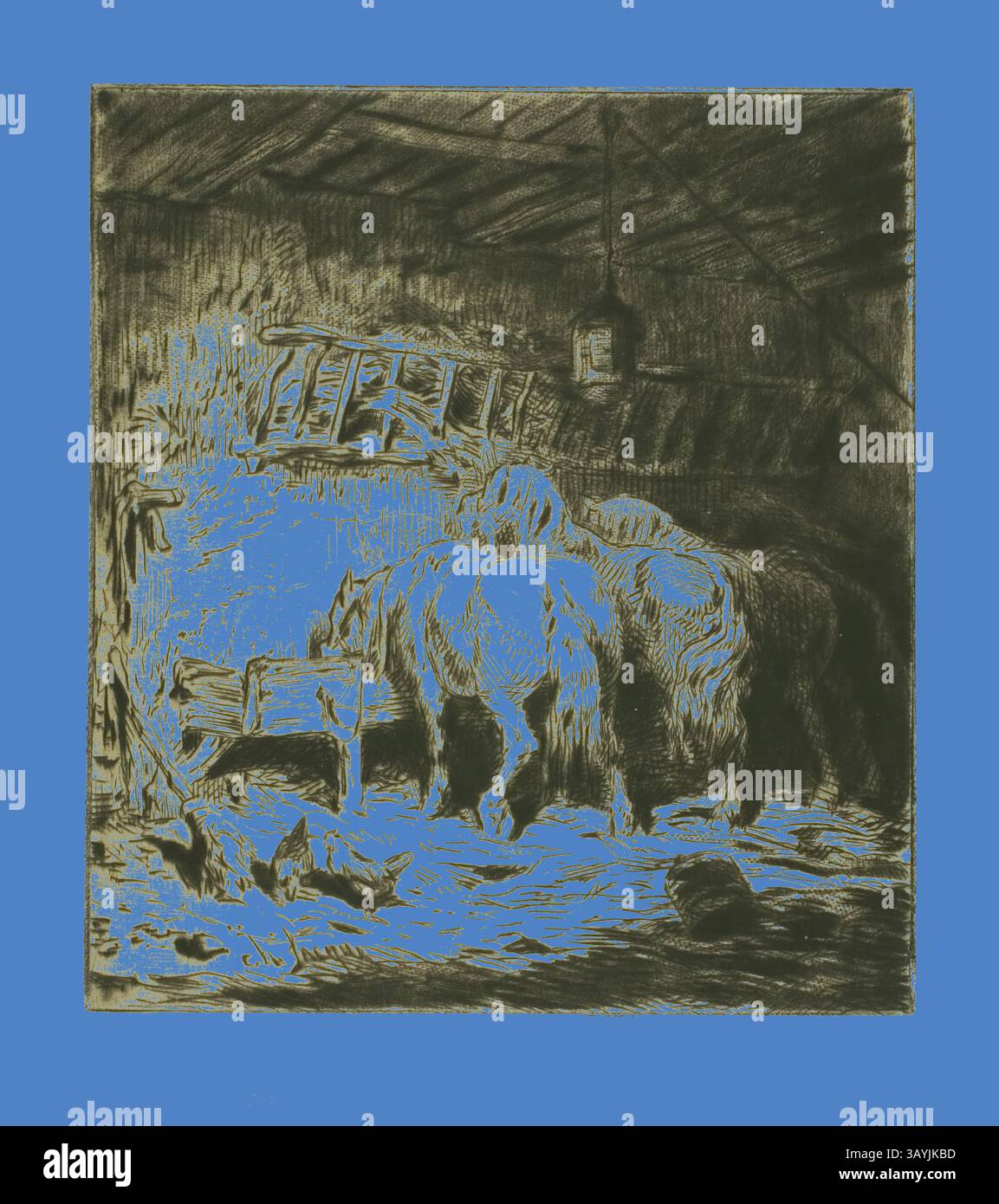 Rustic stable interior hi-res stock photography and images - Alamy