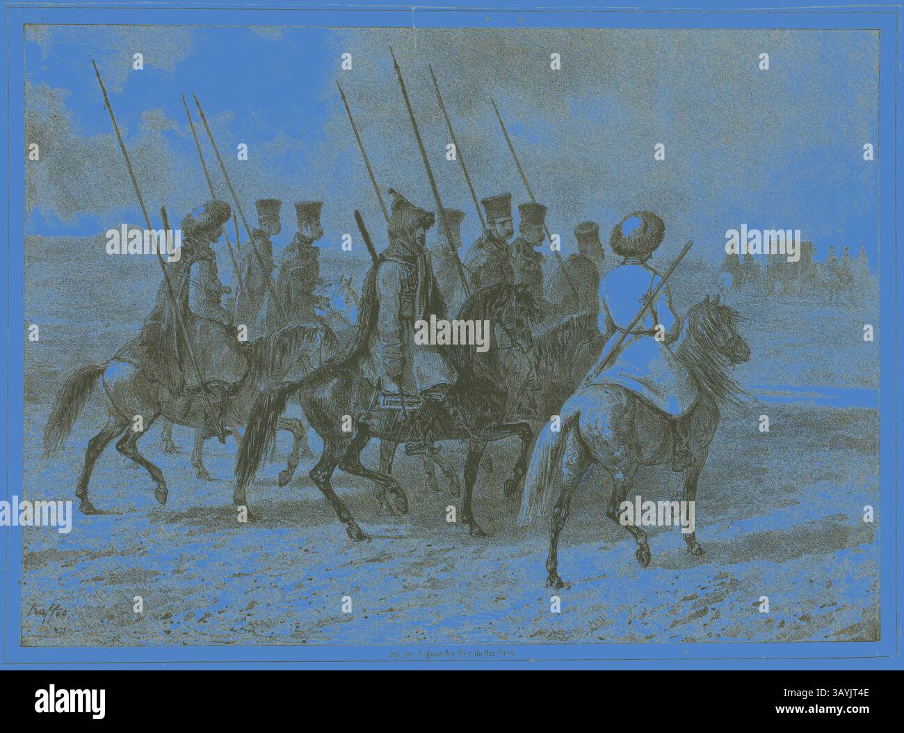 Lithograph mounted down hi-res stock photography and images - Alamy