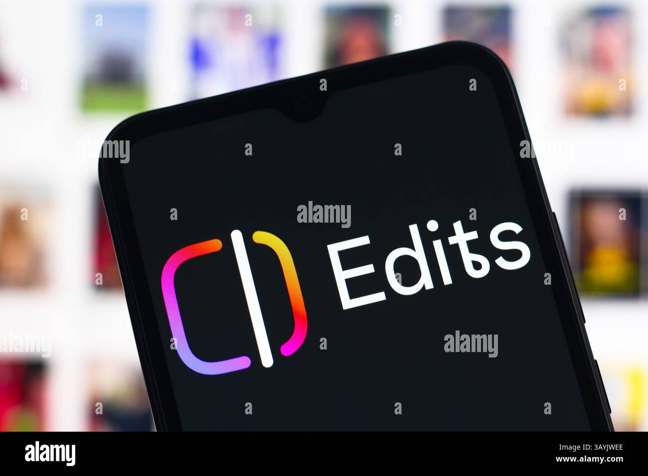 Canada. 22nd Apr, 2025. In this photo illustration, the Instagram Edits ...