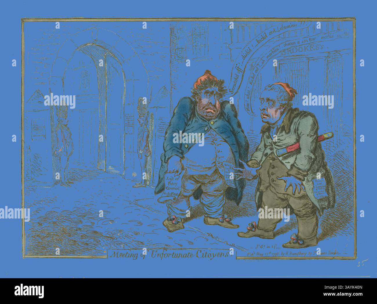 Two comically exaggerated figures hi-res stock photography and images ...