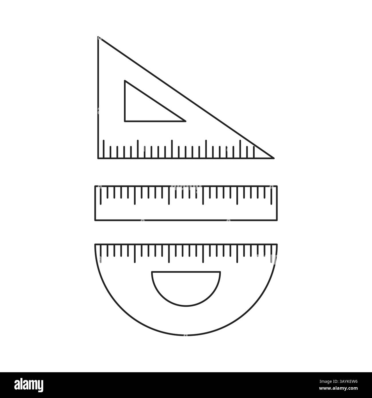 Sewing gauge ruler Stock Vector Images - Alamy