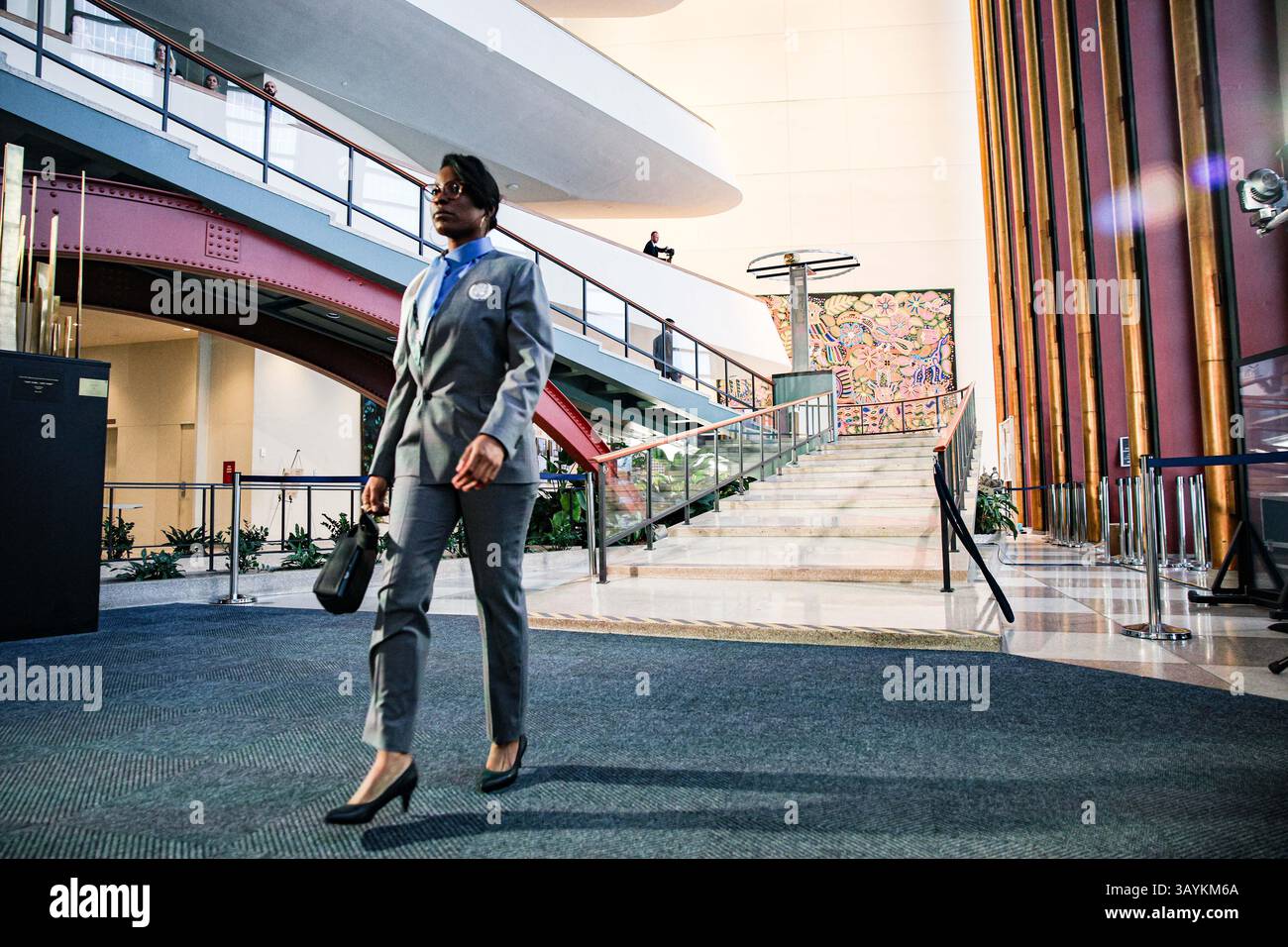 New York, New York, USA. 22nd Apr, 2025. The UNHQ held a fashion show ...
