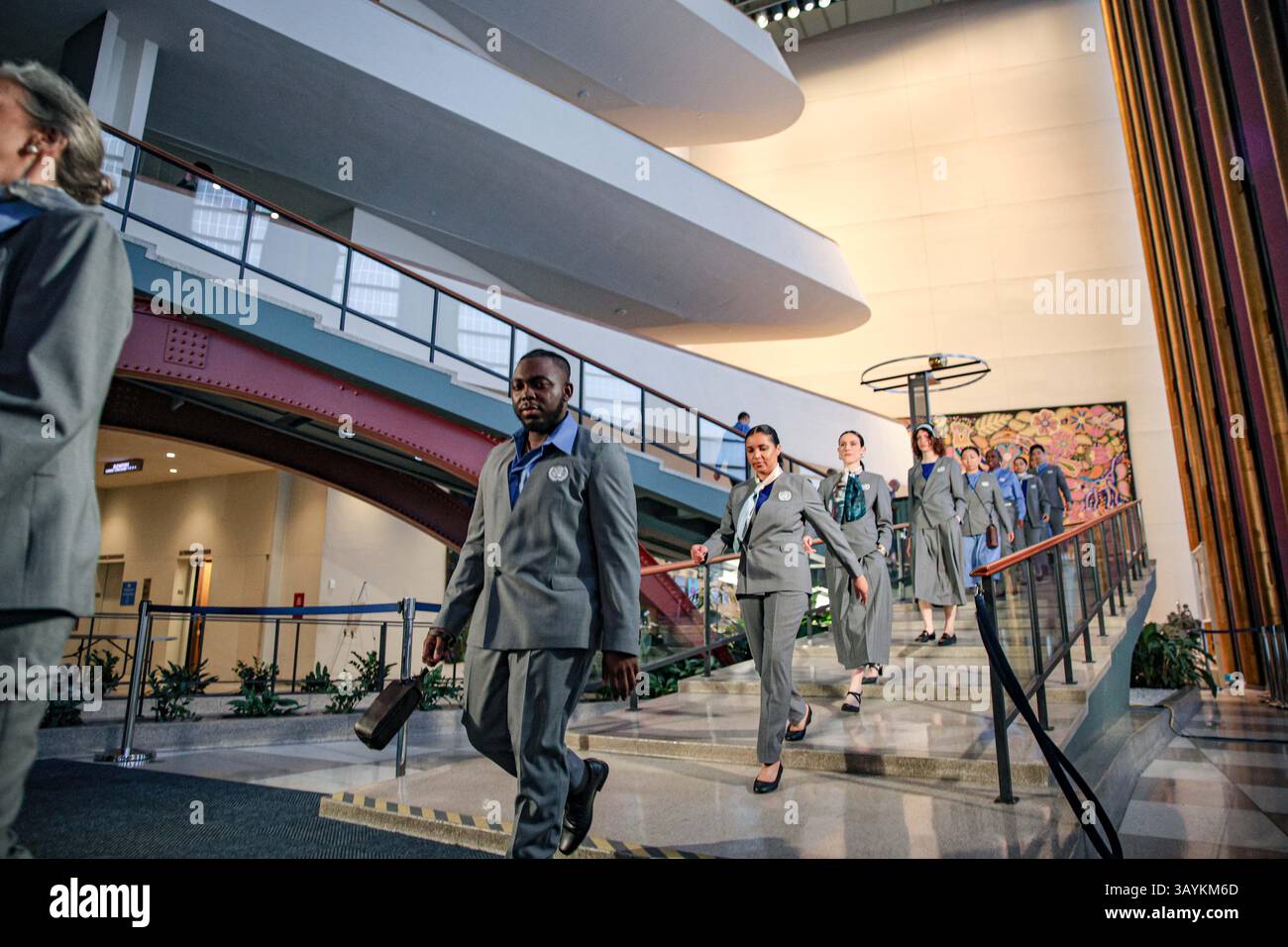 New York, New York, USA. 22nd Apr, 2025. The UNHQ held a fashion show ...