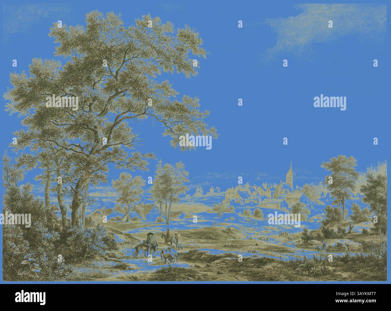 Serene village scene unfolds hi-res stock photography and images - Alamy