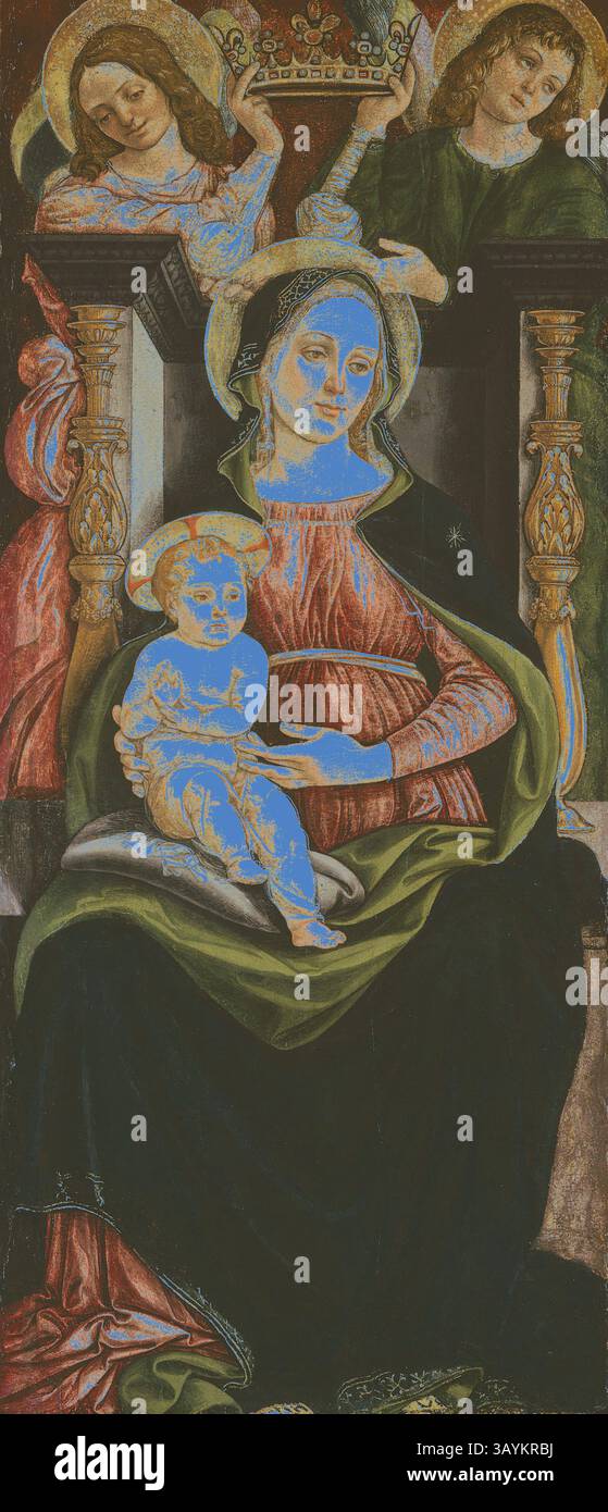 Serene virgin mary seated hi-res stock photography and images - Alamy